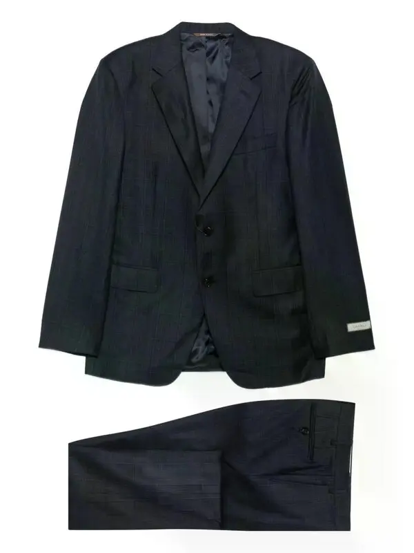 Canali Plaid Wool Suit