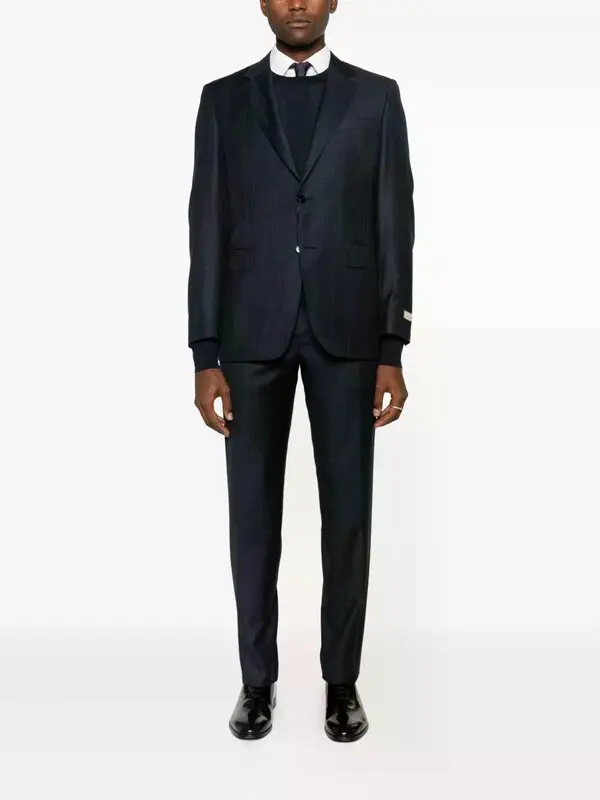 Canali Plaid Wool Suit