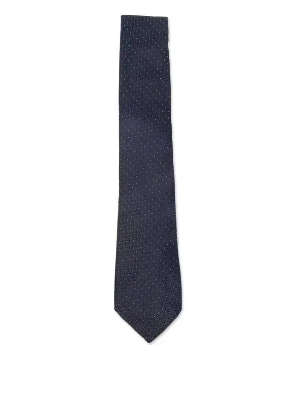 Canali Dotted Neck Tie - Blue