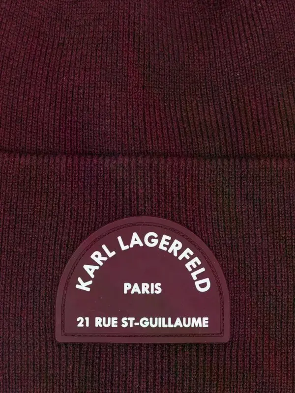 Karl Lagerfeld Logo-patch Beanie