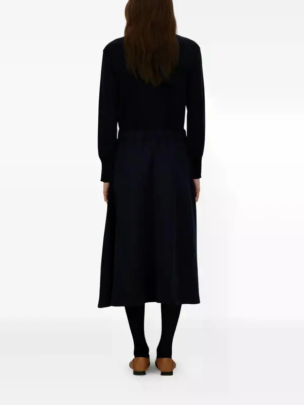 Herno Drawstring-waist Turtleneck Midi Dress
