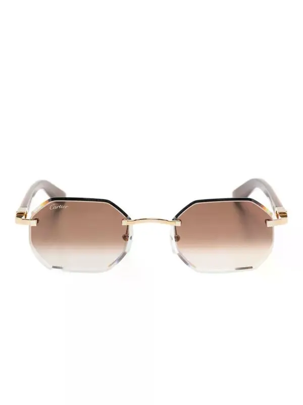 Cartier C Décor Rimless Sunglasses
