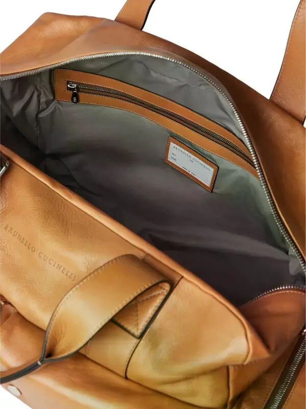 Brunello Cucinelli Leather Holdall