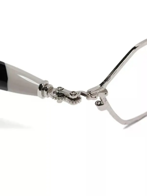KUBORAUM Geometric Frame Eyeglasses - Silver
