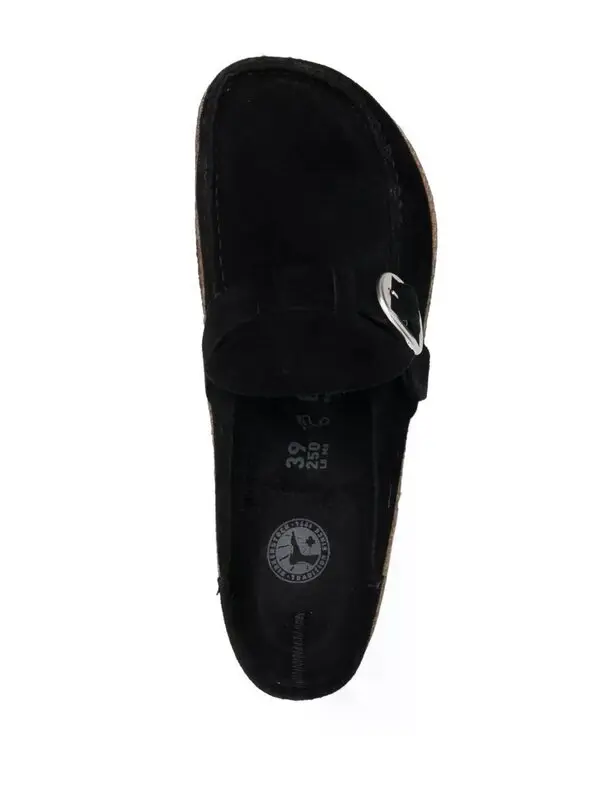 BIRKENSTOCK Closed-toe Suede Mules - Black