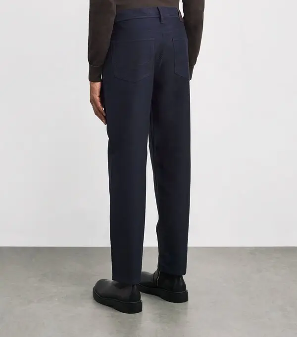 Brioni Embroidered Slim Trousers