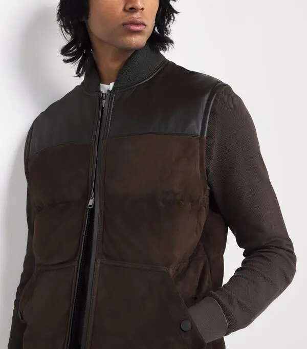 Brioni Suede-nappa Padded Gilet