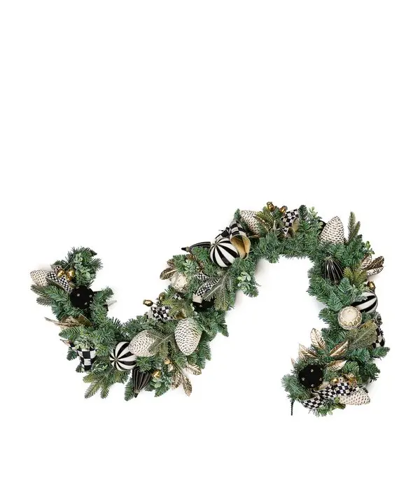MACKENZIE-CHILDS Courtly Check Illuminated Garland - Green