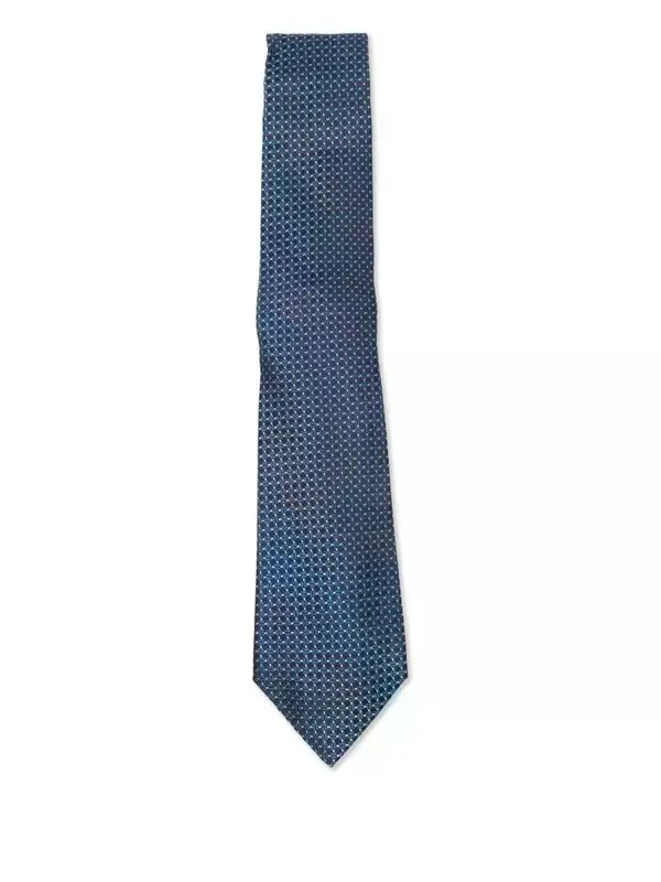 Canali Patterned Necktie - Blue