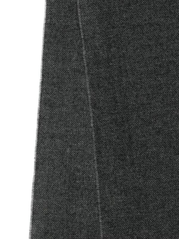 Canali Fringed Scarf - Grey