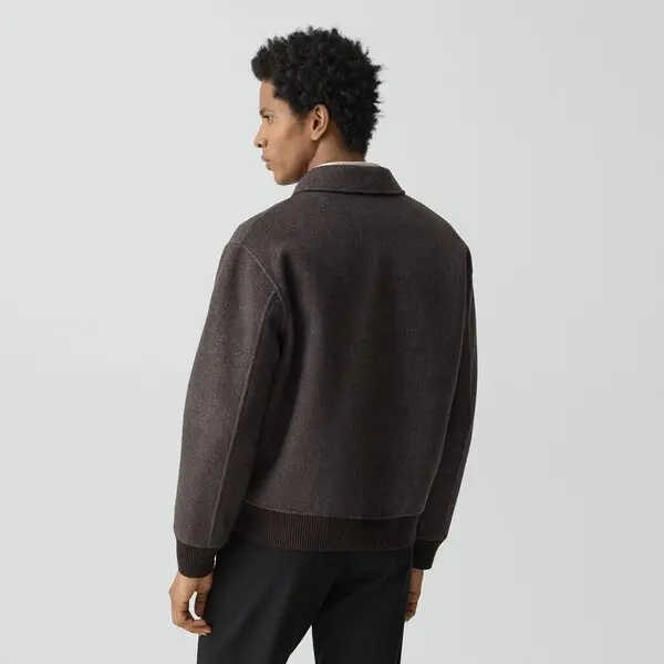 Theory Bomber Jacket In Atelier Wool