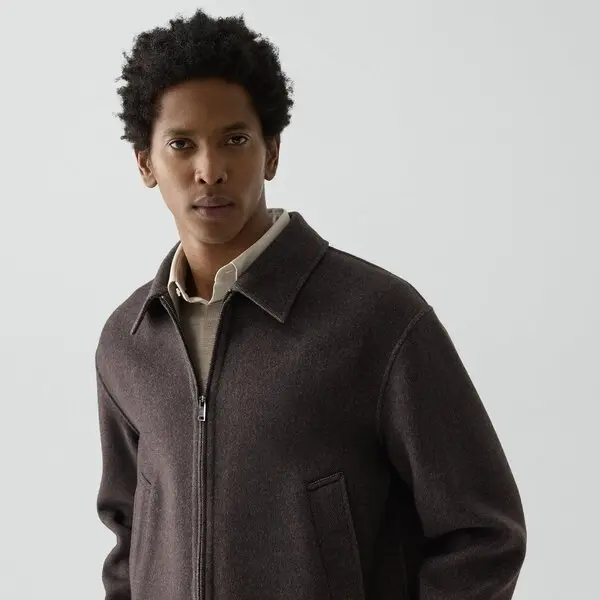 Theory Bomber Jacket In Atelier Wool