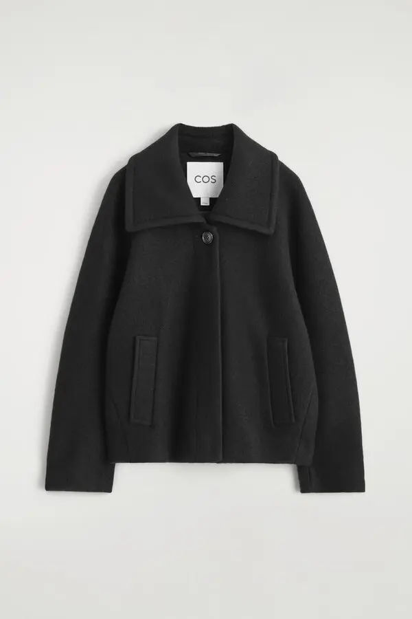Cos Oversized Boiled-wool Short Jacket