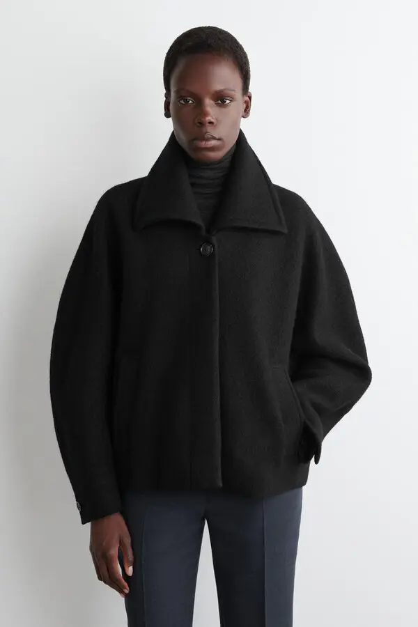 Cos Oversized Boiled-wool Short Jacket