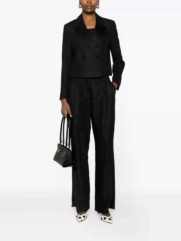 MAISON HOTEL Tailored Wide-leg Trousers
