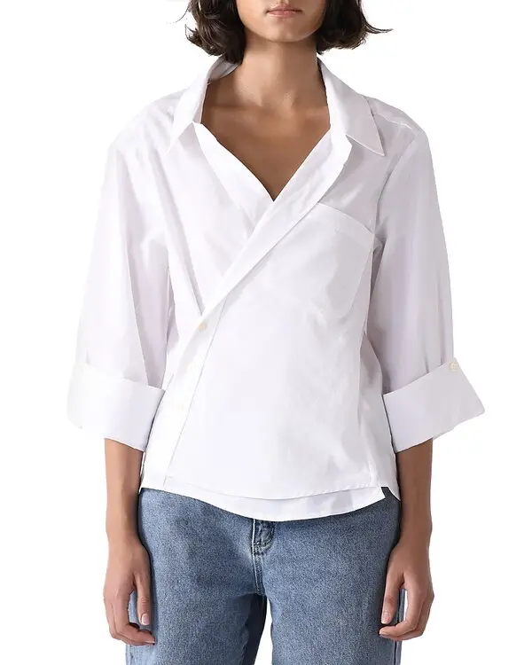 CISSA Solid Wrap Shirt