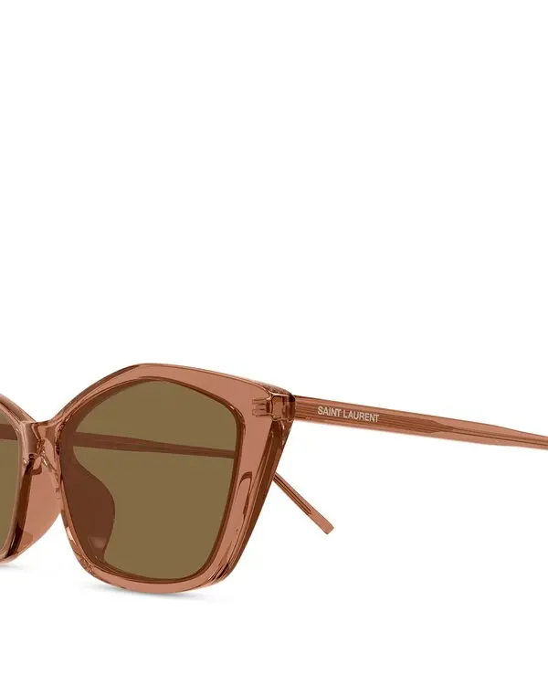 Saint Laurent Cat Eye Sunglasses, 57mm - Brown