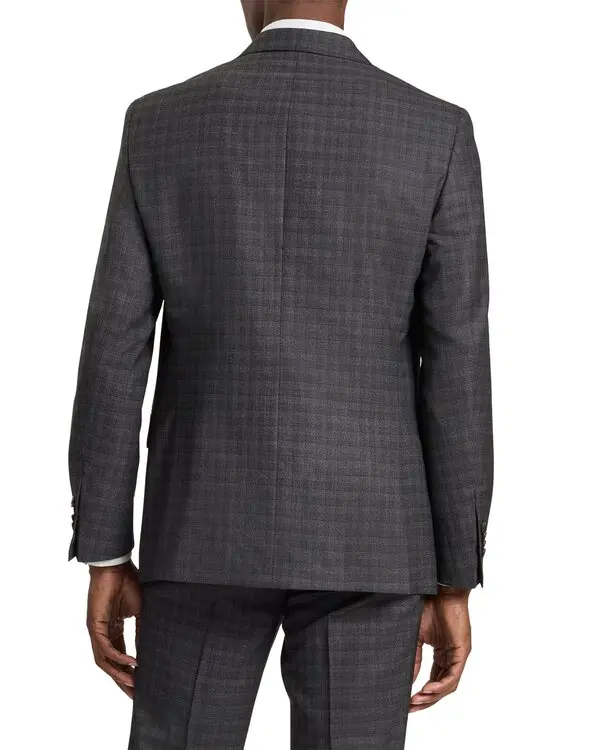Ted Baker London Wright Tattersall Modern Fit Suit Jacket - Charcoal