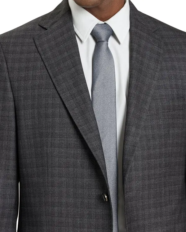 Ted Baker London Wright Tattersall Modern Fit Suit Jacket - Charcoal