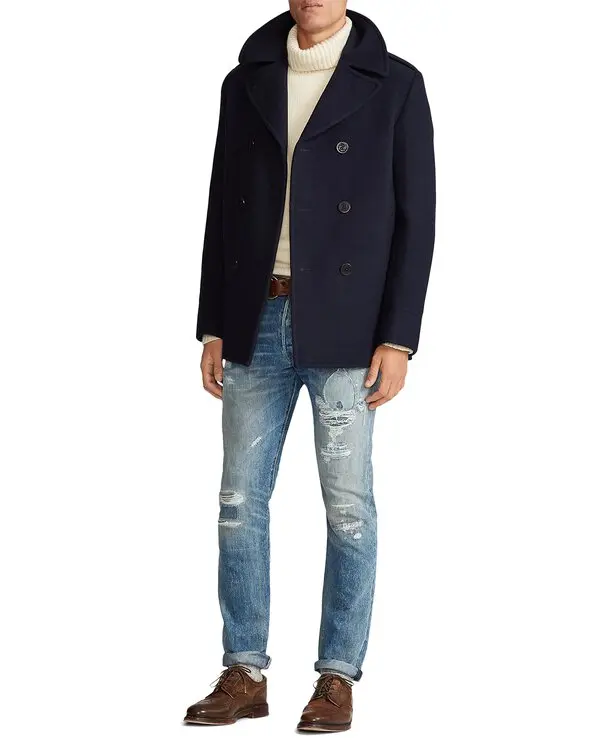 Polo Ralph Lauren Melton Wool-blend Pea Coat