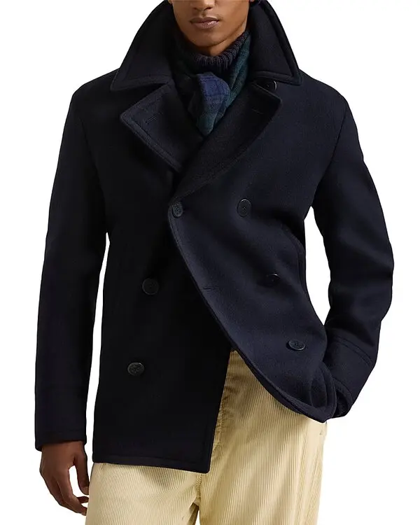 Polo Ralph Lauren Melton Wool-blend Pea Coat