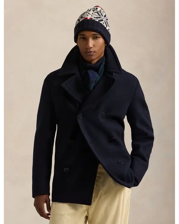 Polo Ralph Lauren Melton Wool-blend Pea Coat