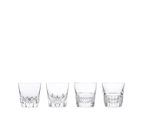 SAINT LOUIS Kings Hall Crystal Tumblers, Set Of 4