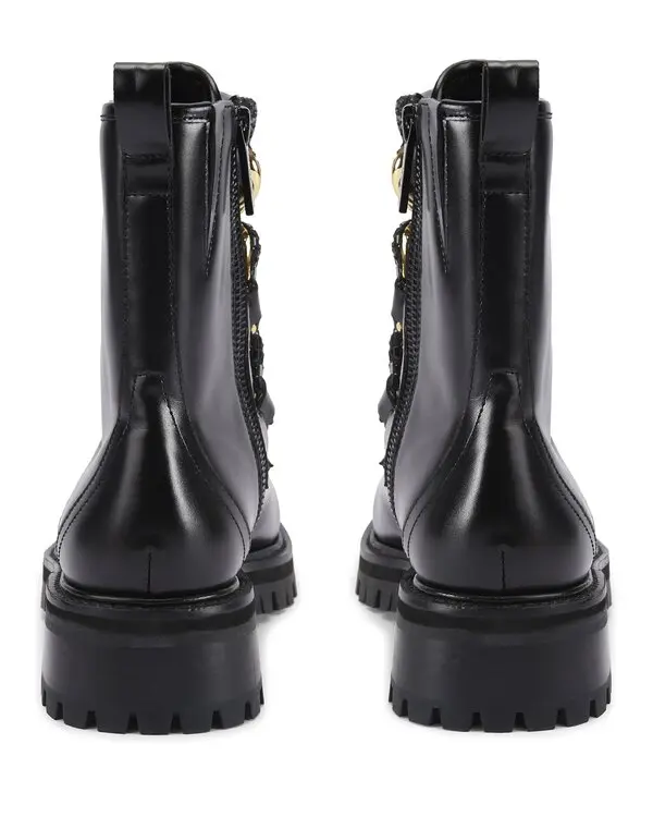 Kurt Geiger Crystal Chain Combat Boots