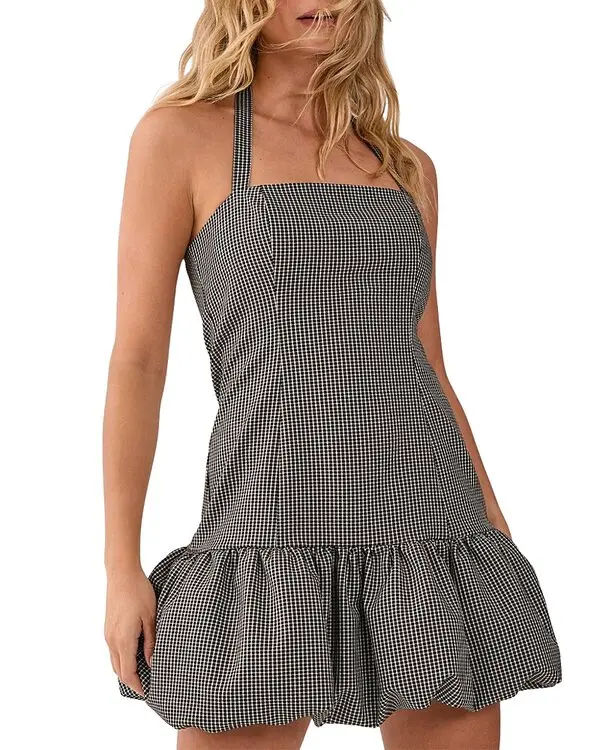 Nasty Gal Structured Puffball Bandeau Mini Dress
