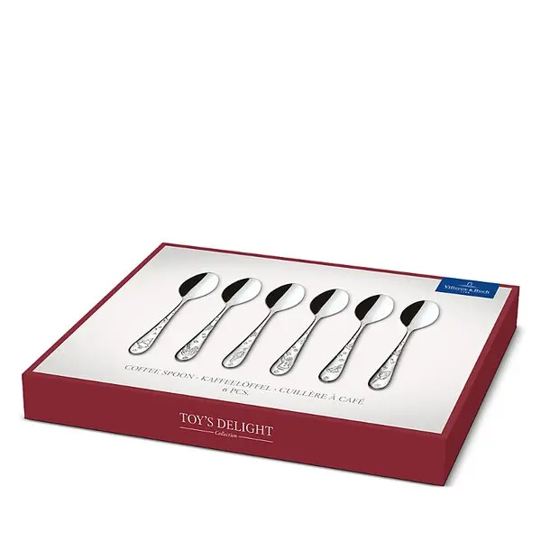 VILLEROY & BOCH Toy's Delight Coffee Spoons, Set Of 6 - Silver
