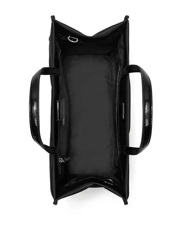 Tory Burch Ella Patent Small Tote - Black