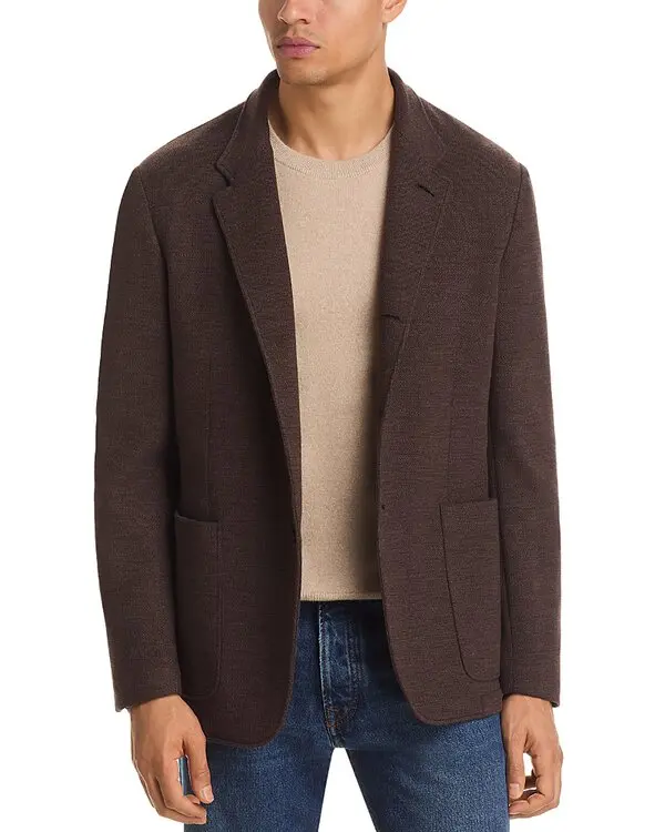 Canali Knit Blazer - Brown