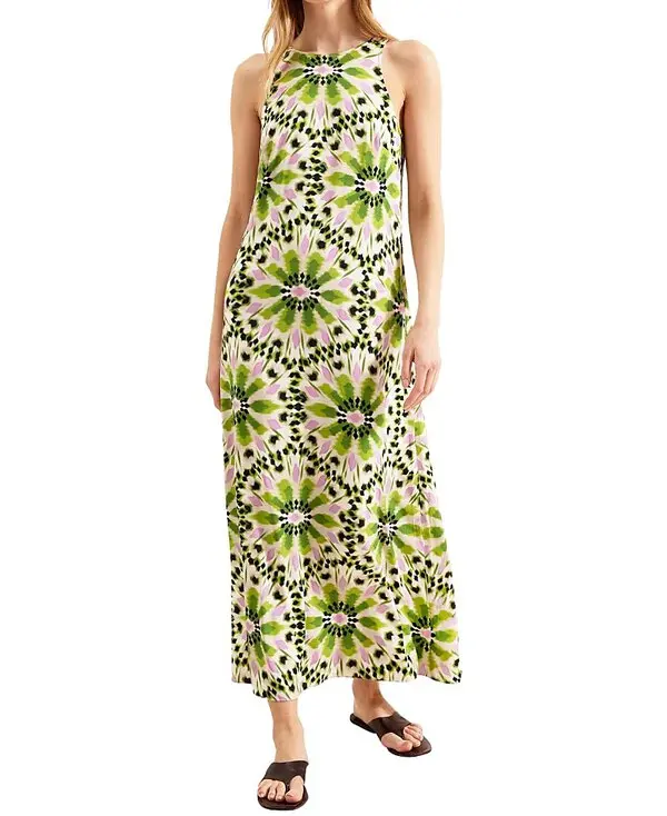 RO & ZO Sleeveless Printed Maxi Dress