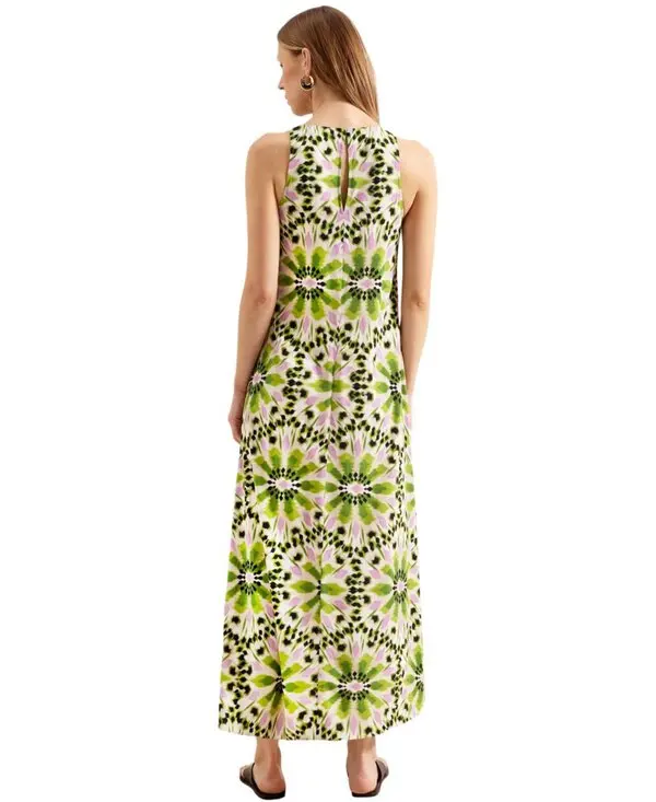 RO & ZO Sleeveless Printed Maxi Dress