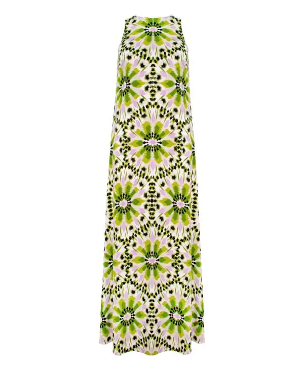 RO & ZO Sleeveless Printed Maxi Dress