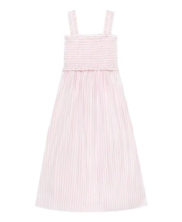 RO & ZO Stripe Shirred Maxi Dress