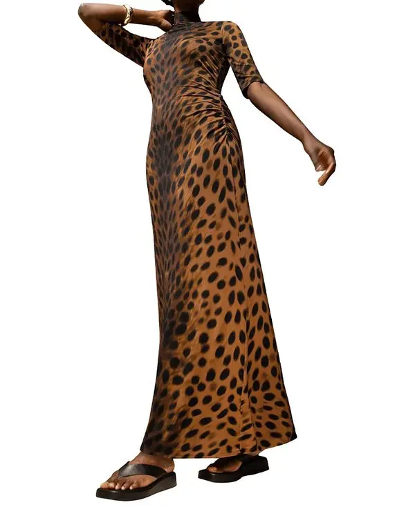 RO&ZO Mock Neck Jersey Dress