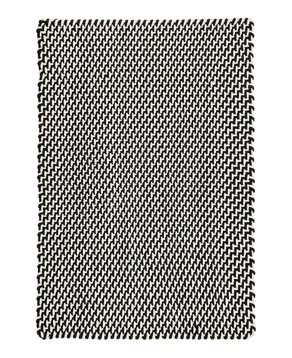 DASH & ALBERT Dash Albert Annie Selke Two-tone Rope Indoor/outdoor Rdb219 Area Rug, 6'0x9'0 - Black