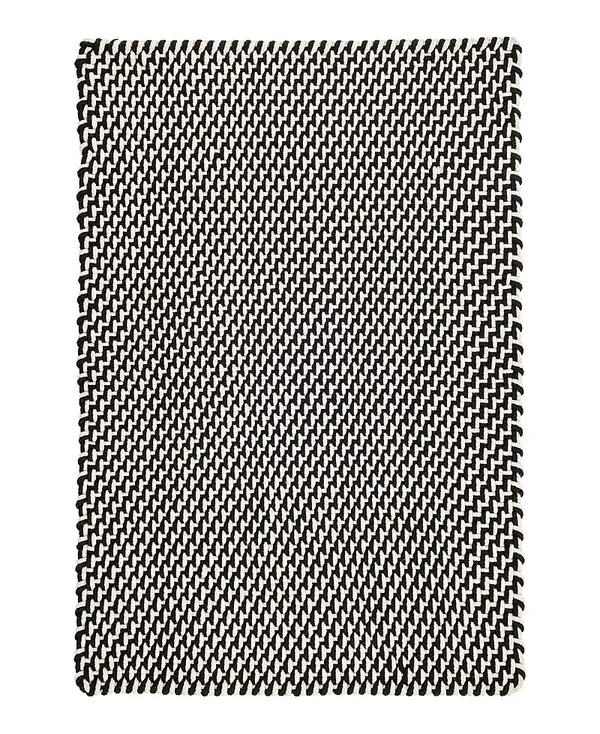 DASH & ALBERT Dash Albert Annie Selke Two-tone Rope Indoor/outdoor Rdb219 Area Rug, 8'0x10'0 - Black