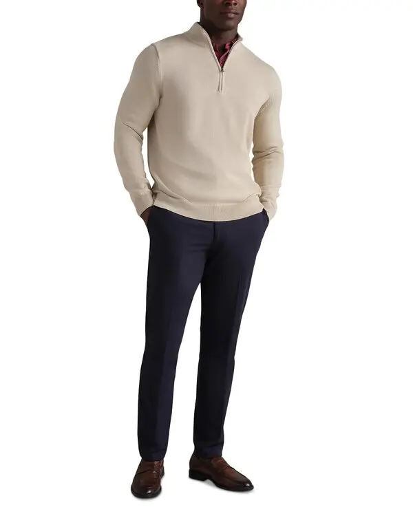 RHONE Quarter Zip Sweater - Bone