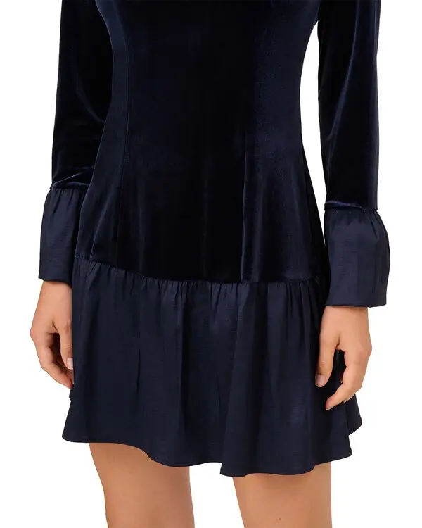 Adrianna Papell Mixed Media Mini Dress