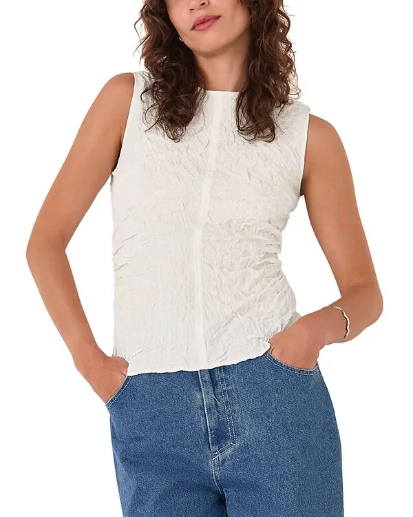 Whistles Textured Tank Top - Ivory