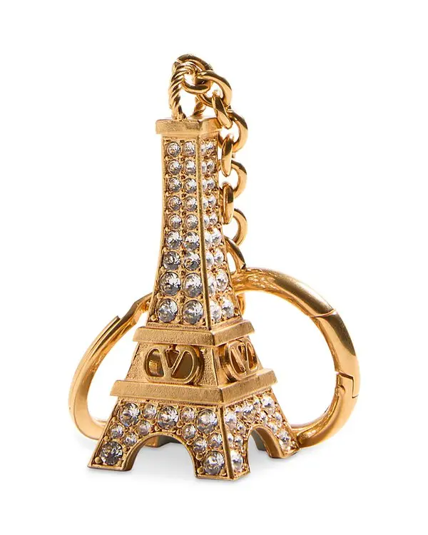 Valentino Garavani Eiffel Tower Key Ring - Gold/silver