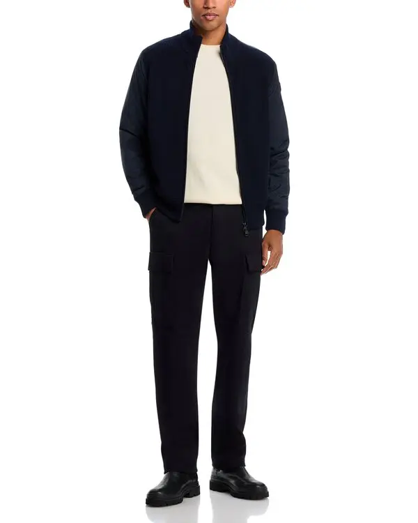Moncler Tricot Mixed Media Cardigan
