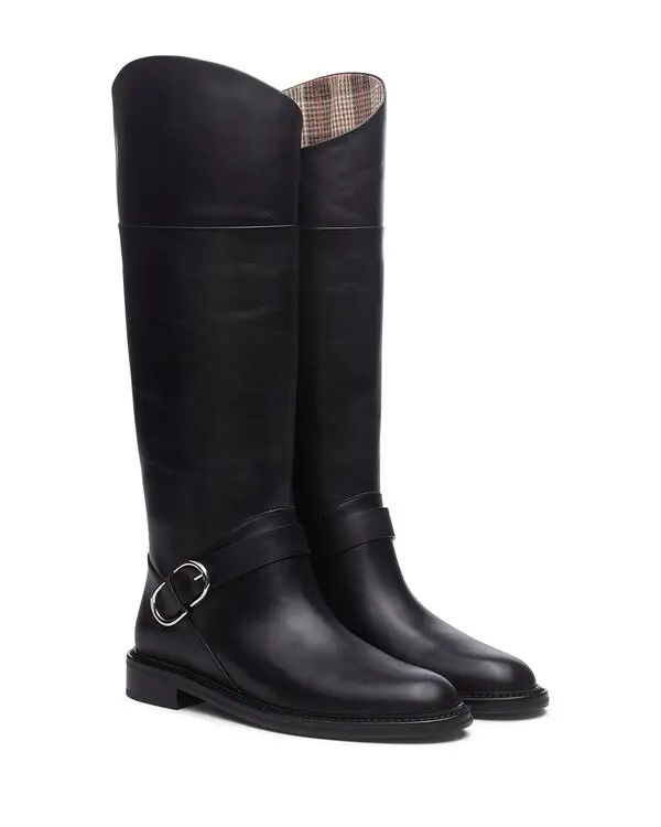 Rag & Bone Hayden Riding Boots - Black Wide Calf