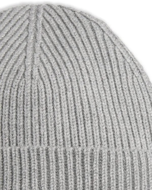 Rag & Bone Metallic Beanie - Silver