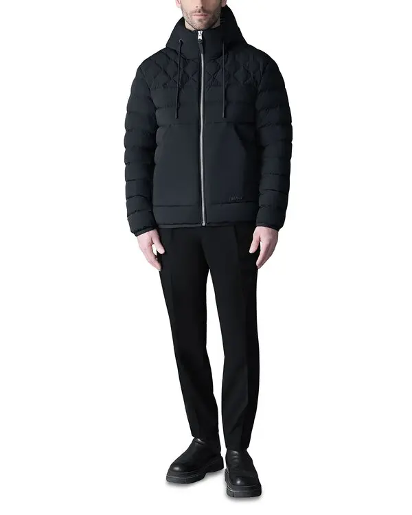 Mackage Bergen Quilted Hooded Down Jacket - Black