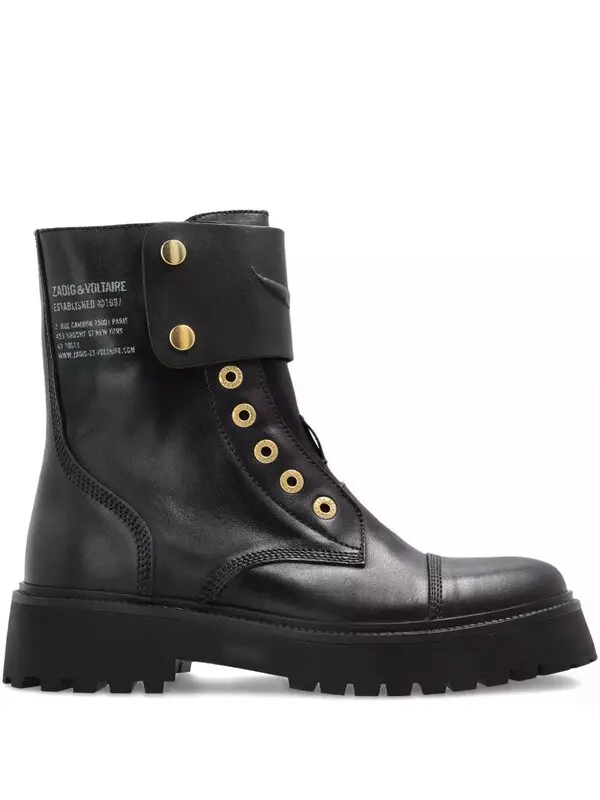 Zadig&Voltaire Leather Biker Boots