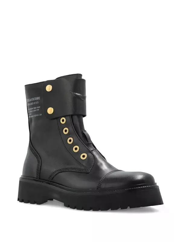 Zadig&Voltaire Leather Biker Boots