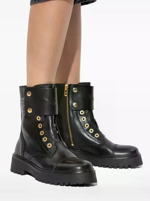 Zadig&Voltaire Leather Biker Boots